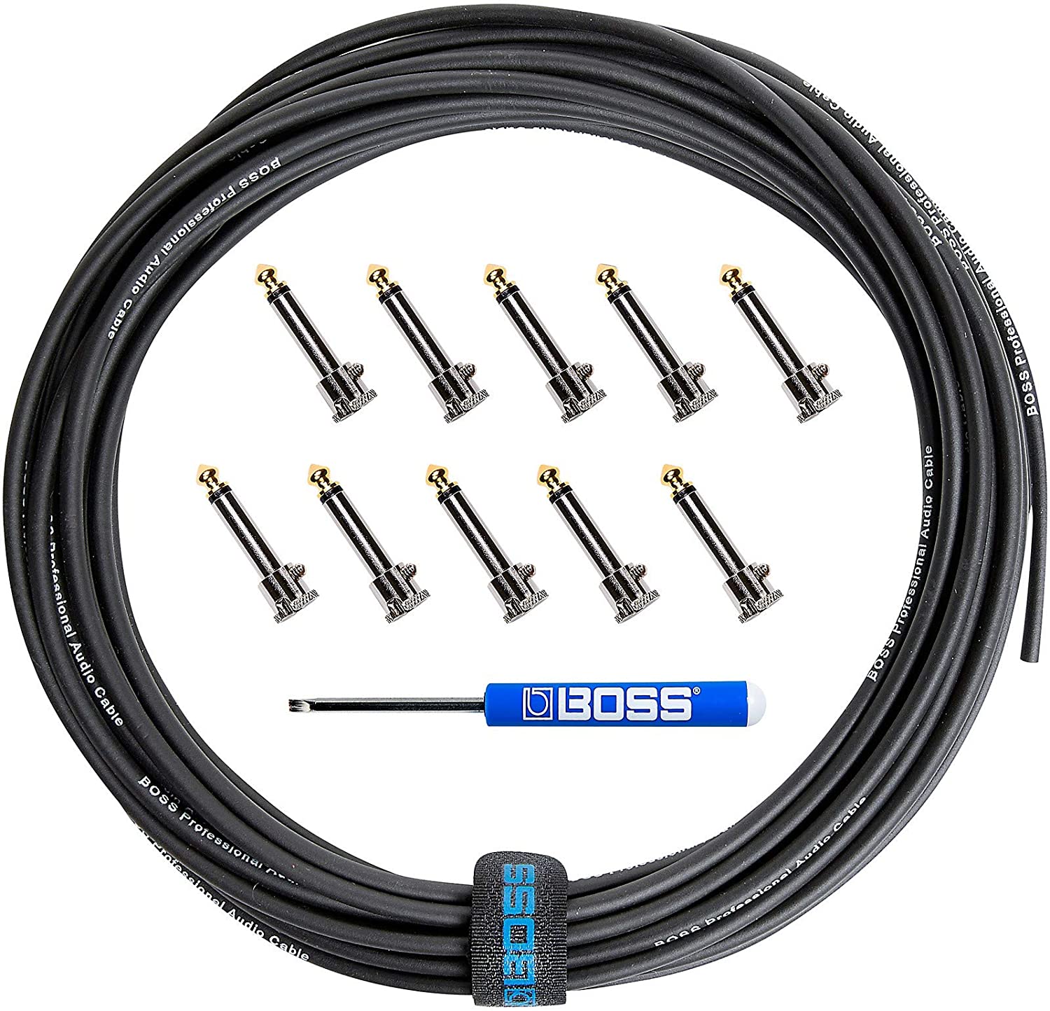 Boss BCK-10 10-Piece Solderless Pedalboard Cable Kit 761294223246| eBay